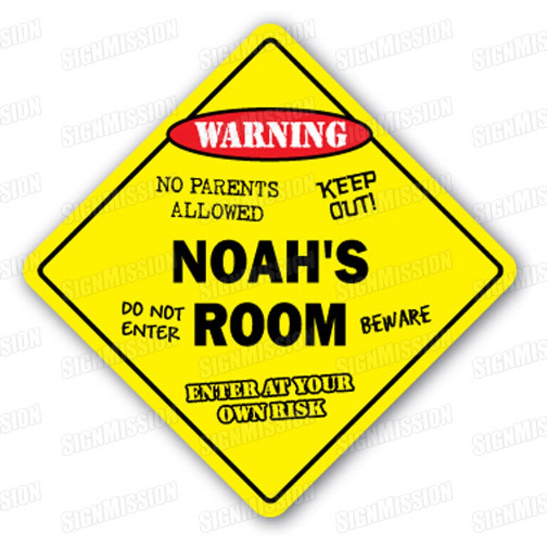 NOAH'S ROOM SIGN Kids Bedroom Decor Door Children's - Etsy