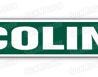 Colin Sign - Etsy