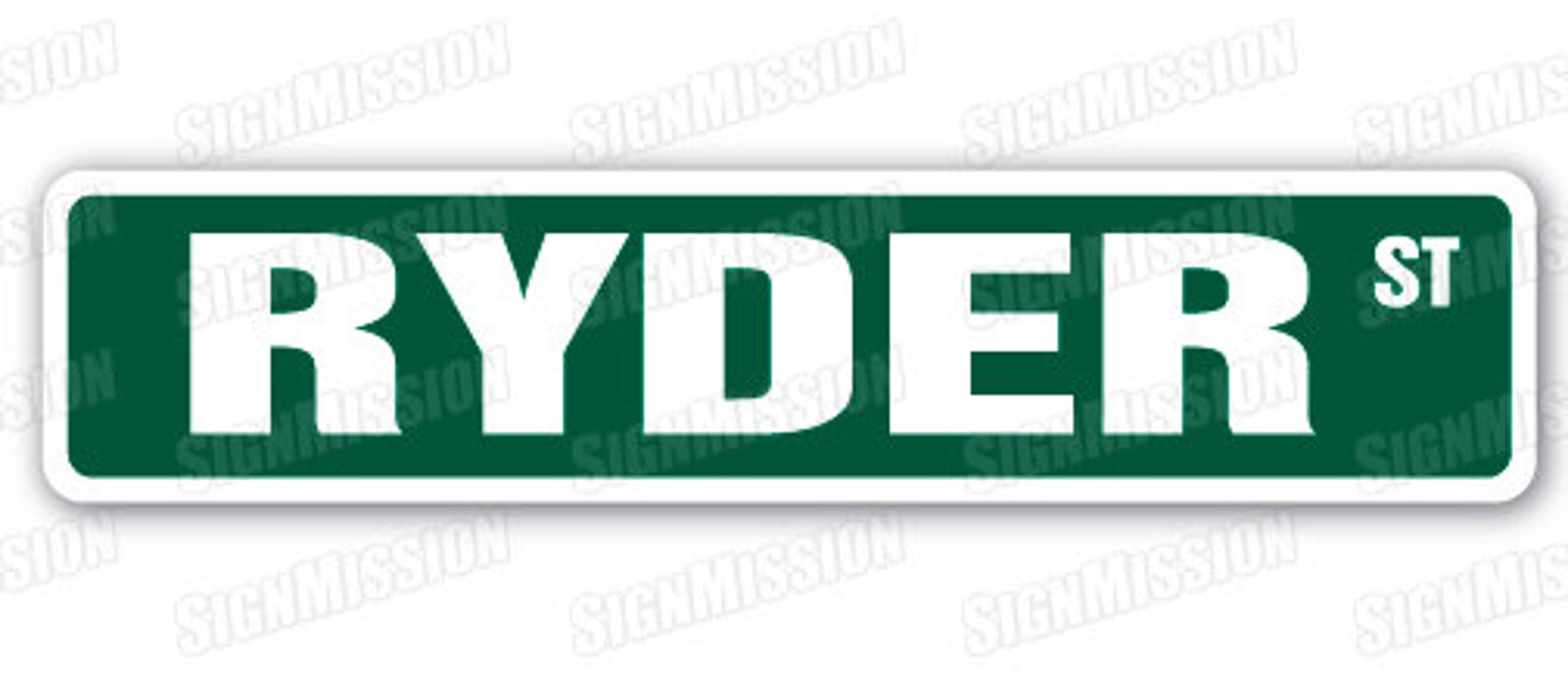 RYDER Street Sign Name Childrens Room Door Gift Kid Child Boy - Etsy