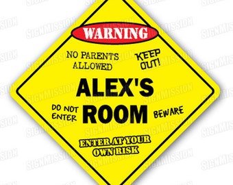 ANDREW'S ROOM SIGN Kids Bedroom Decor Door Children's Name Boy Girl ...