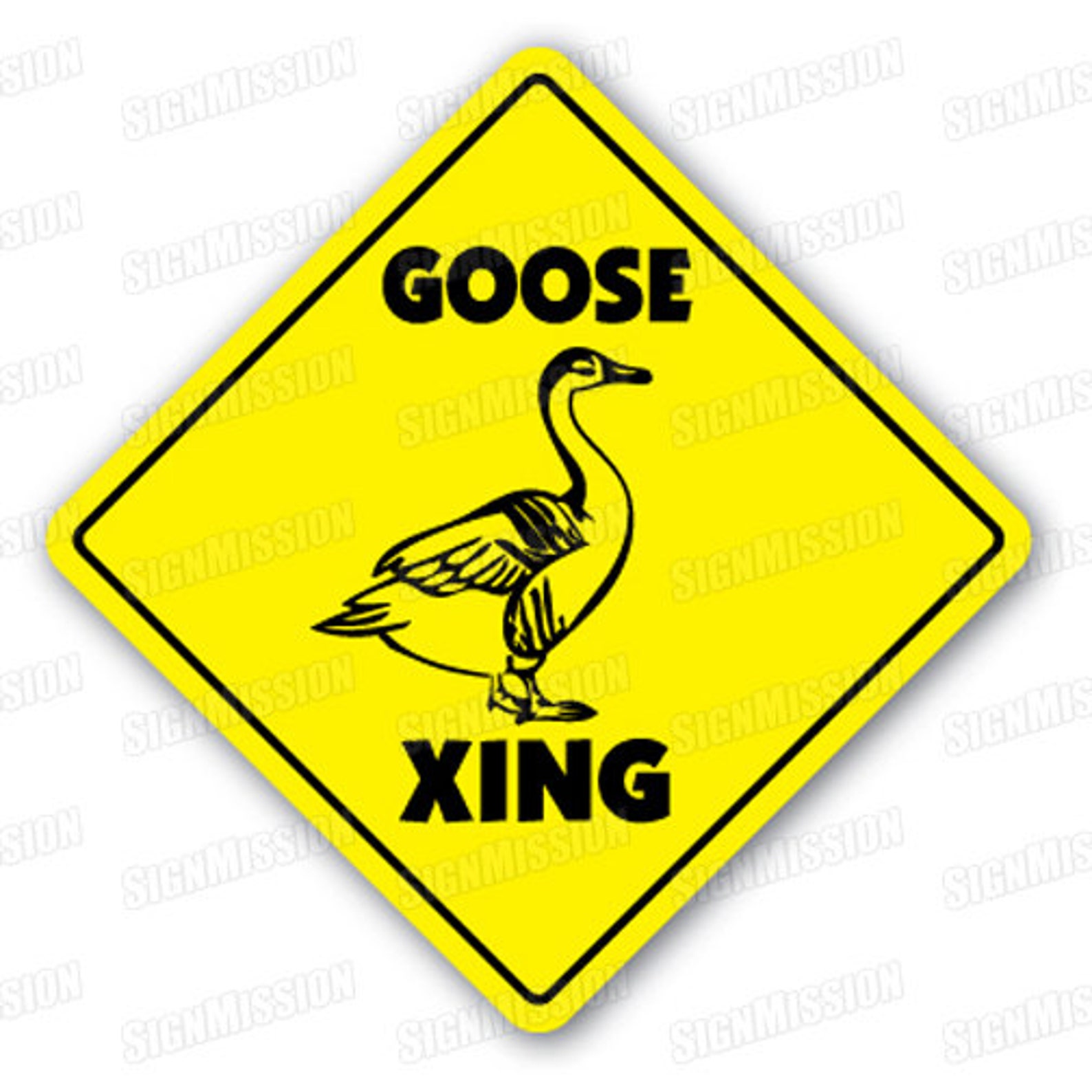 GOOSE CROSSING Sign New Xing Signs Birds Geese Hunter | Etsy