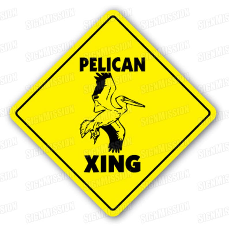PELICAN CROSSING Sign Novelty Gift Animal - Etsy Canada