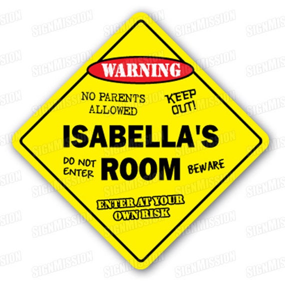 ISABELLA'S ROOM SIGN kids bedroom decor door | Etsy