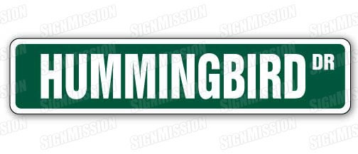 Hummingbird Tin Sign - Etsy