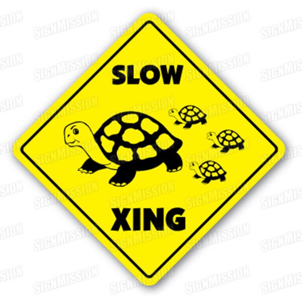 Turtle Crossing Sign - Etsy