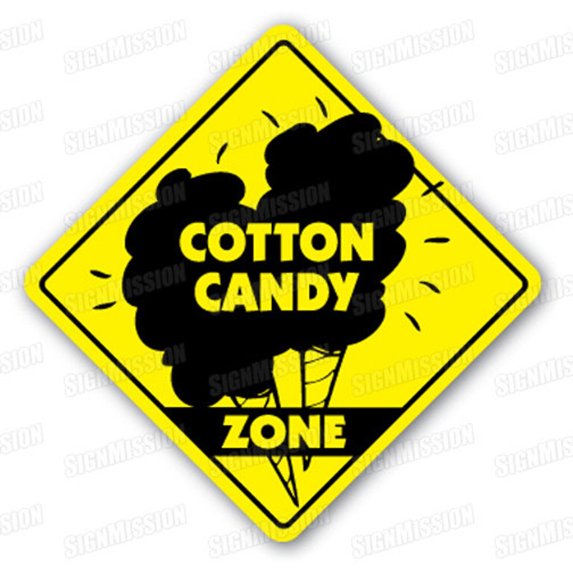 COTTON CANDY ZONE Sign Cart Concession Machine Fair | Etsy