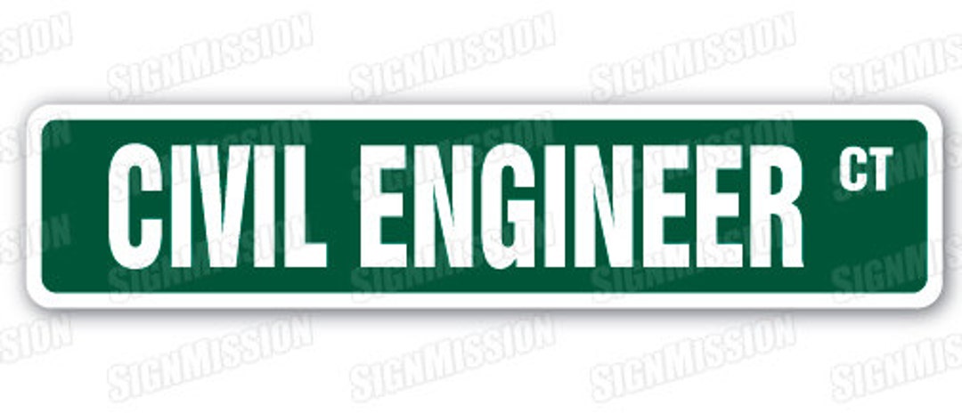 CIVIL ENGINEER Street Sign City Code Rule Drafting Blue Print ...