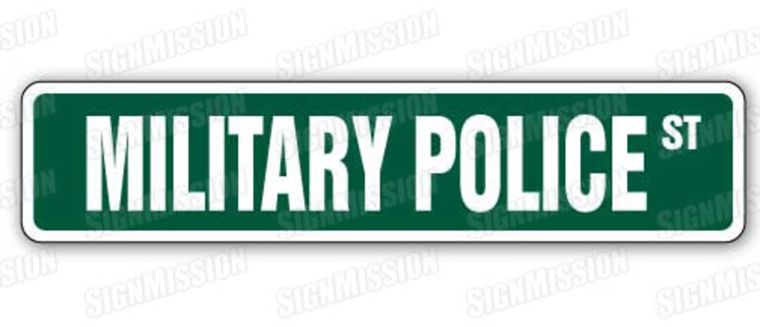 MILITARY POLICE Street Sign Army Mp Air Force Guard - Etsy