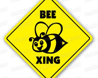 Bee Crossing Sign - Etsy