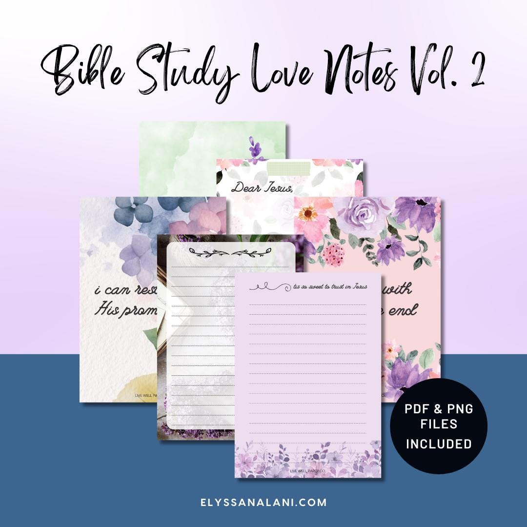 Bible Study Love Notes Vol. 2 | 'tis so Sweet Edition - Etsy