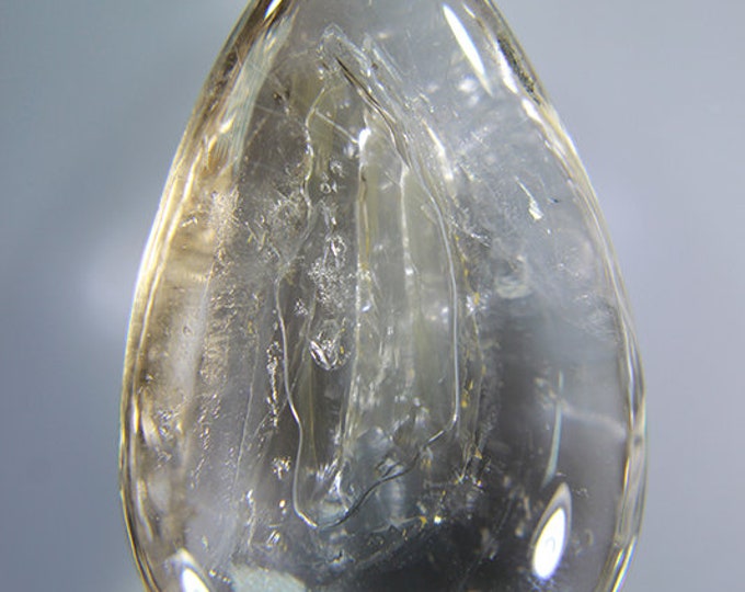 Quartz Cabochon With Garnet Crystal Inclusion, Brazil. 3.63 Carats. - Etsy