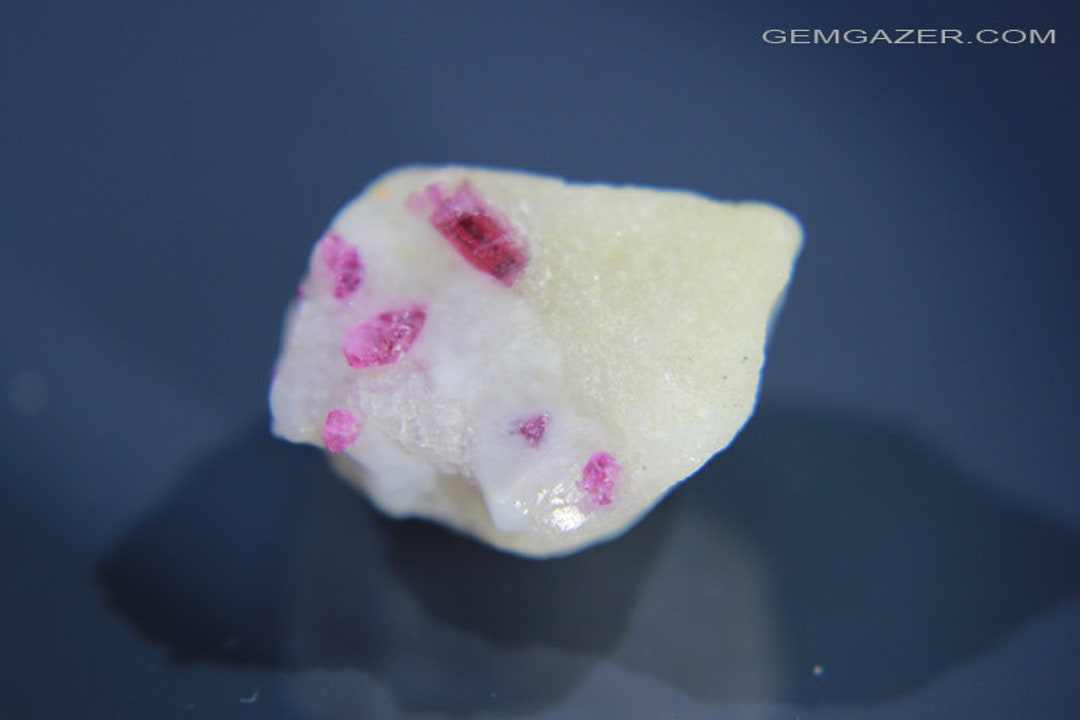 Ruby Crystals in Calcite Matrix Rock Speciment, Myanmar. 2.57 Grams. - Etsy