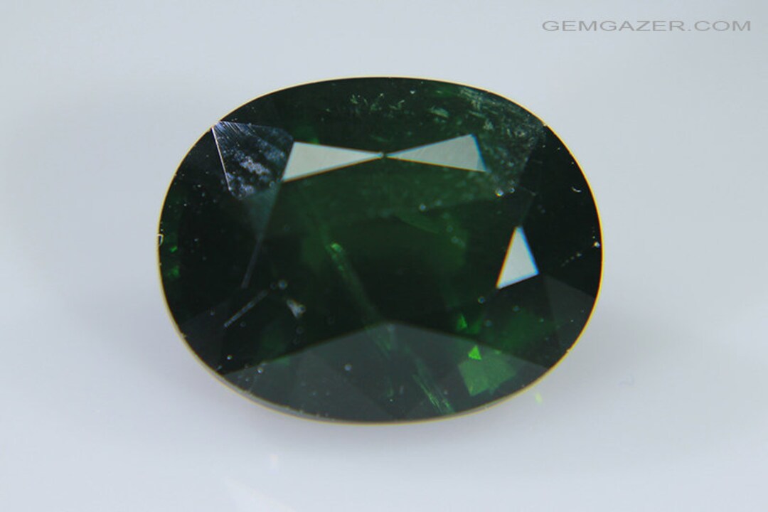 Verdelite Tourmaline Gemstone, Deep Green Faceted. 5.68 Carats. - Etsy