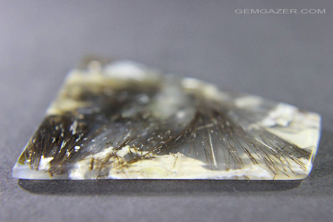 Saddle Rim Sagenitic Agate Cabochon, Oregon USA. 20.32 Carats. - Etsy