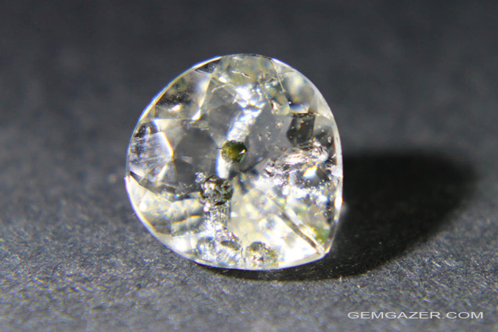 Quartz With Fuchsite Mica Inclusions, Faceted, Brazil. 1.87 Carats. - Etsy