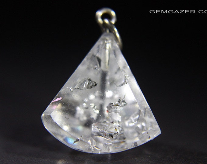 Topaz With Negative Crystal Inclusions Pendant. 4.21 Grams / 21.07 ...