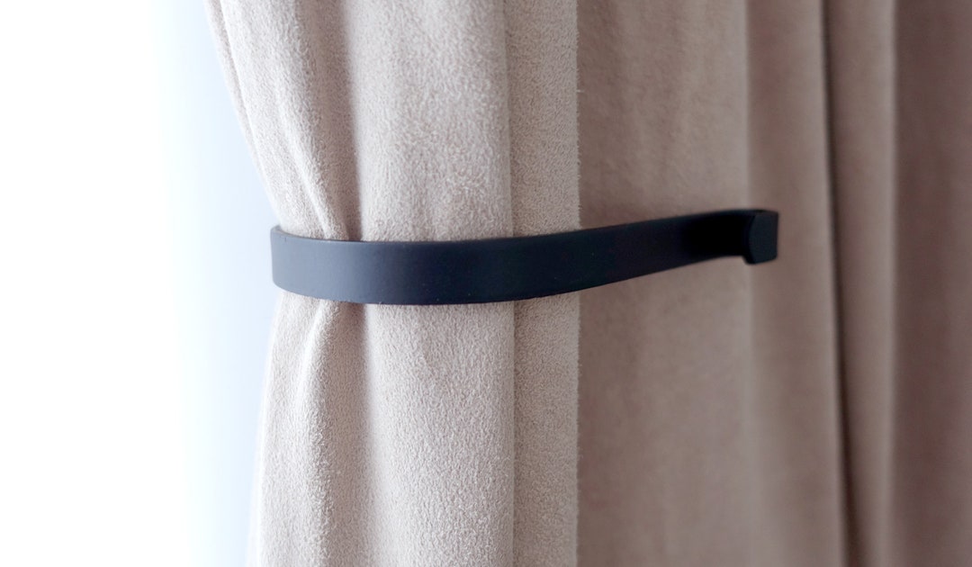 Iron Cottage Rustic Minimalist Curtain Holdbacks Heavy Duty Tie Backs ...