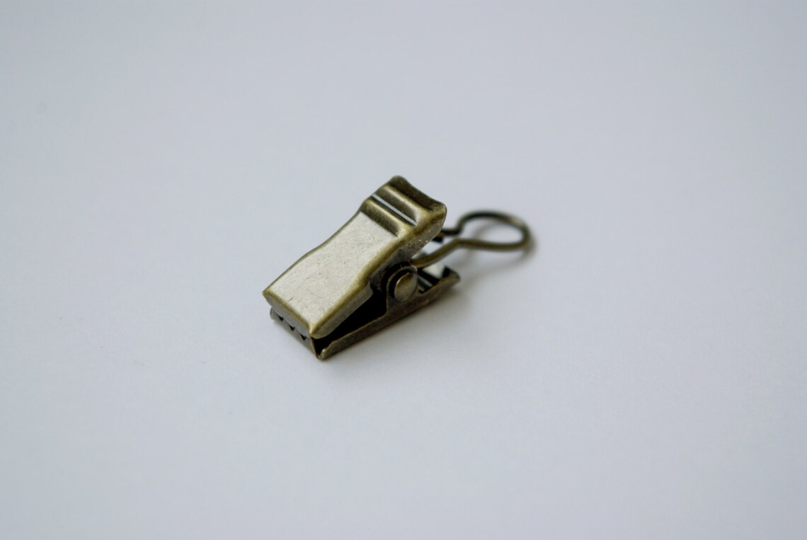 Antique Gold Curtain Clips pack of 20 - Etsy UK