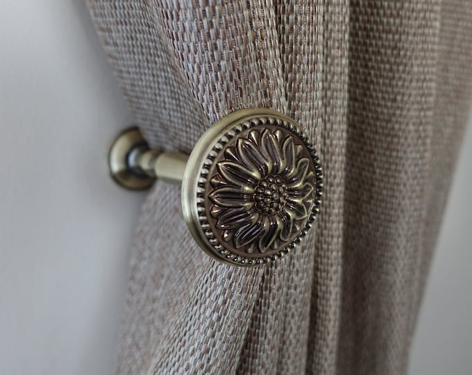 Handmade Solid Brass Shell Curtain Tieback ,drapery Antique Gold ...