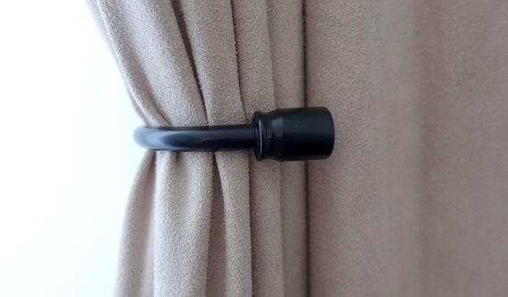 Black Curtain Holdbacks