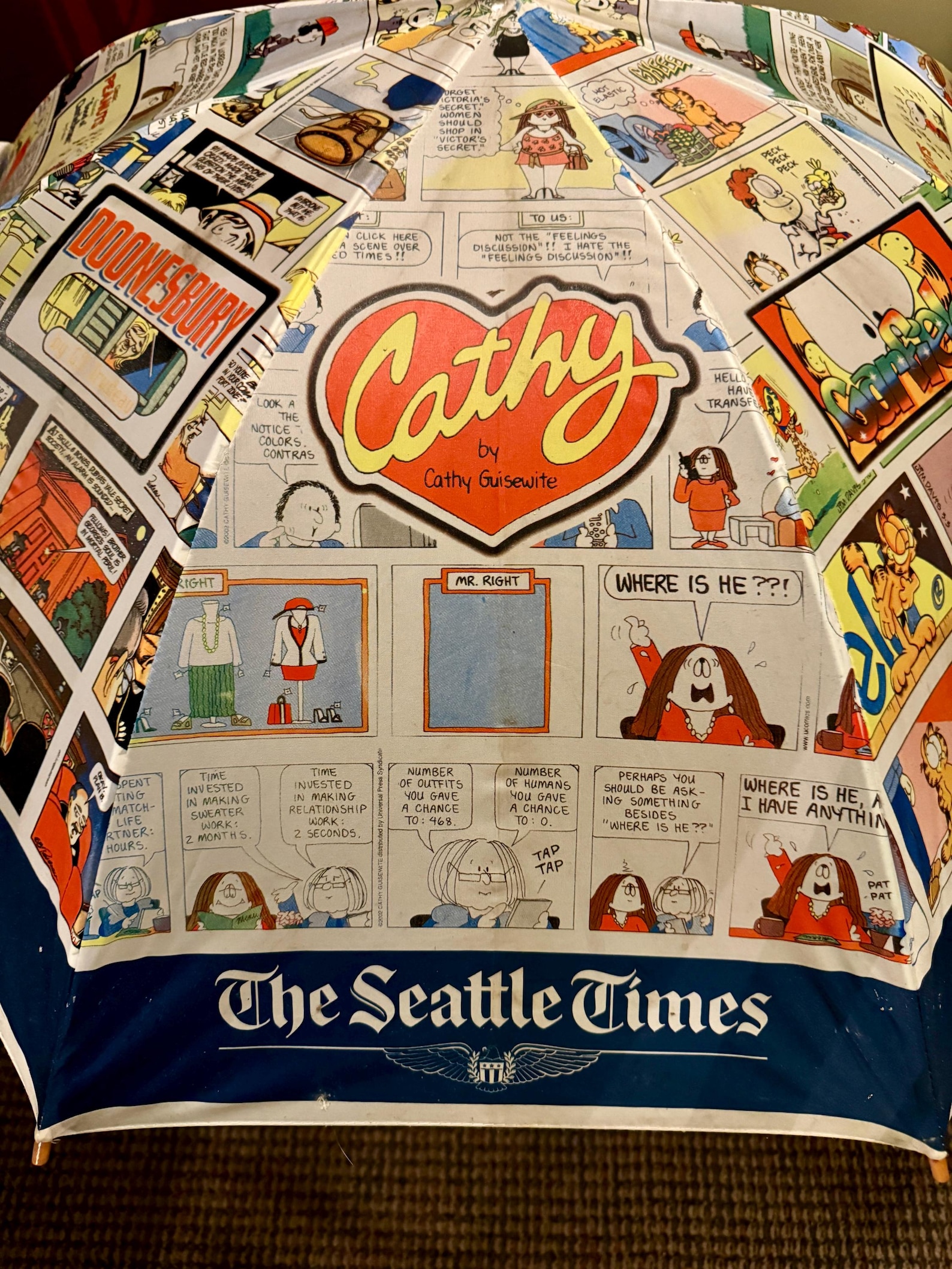 Vintage Seattle Times Comics Umbrella - Etsy