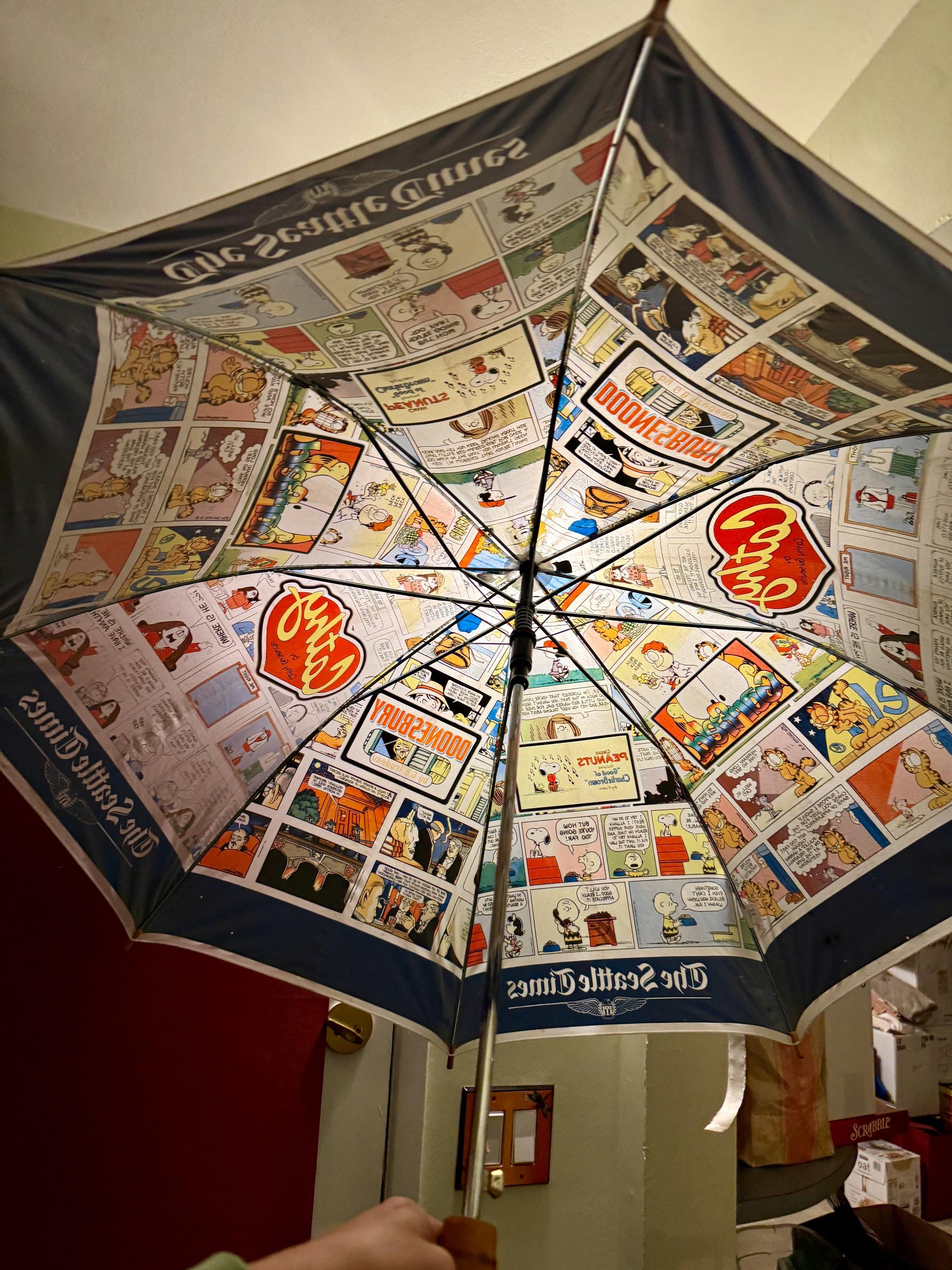 Vintage Seattle Times Comics Umbrella - Etsy