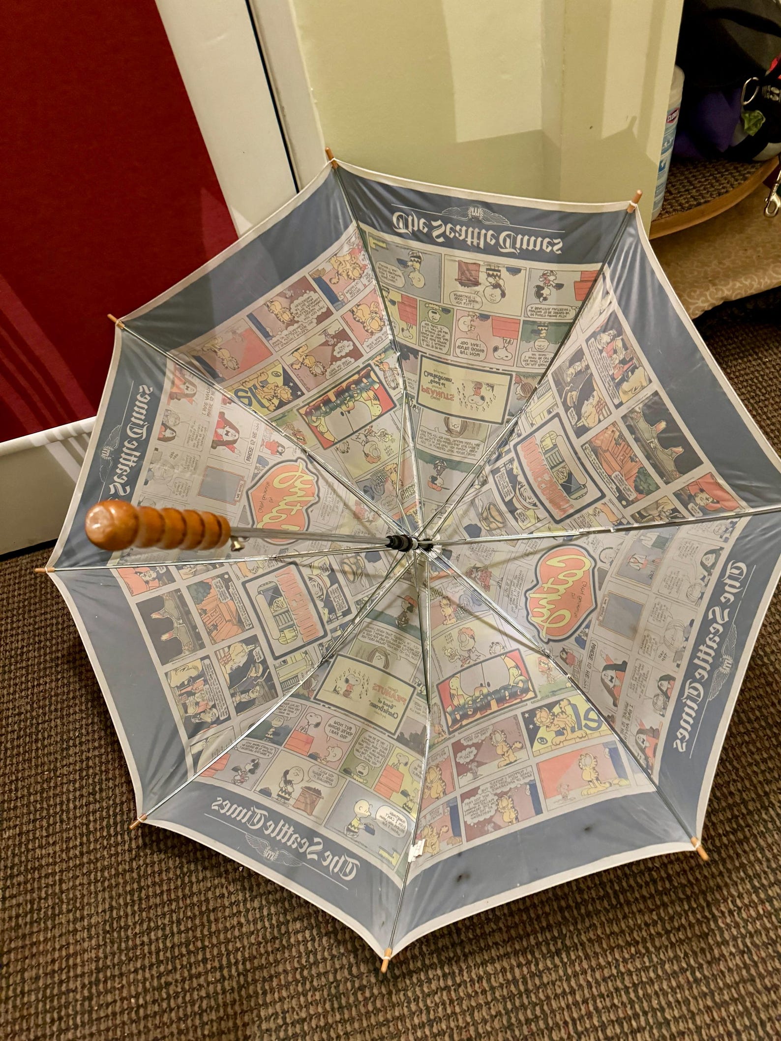 Vintage Seattle Times Comics Umbrella - Etsy