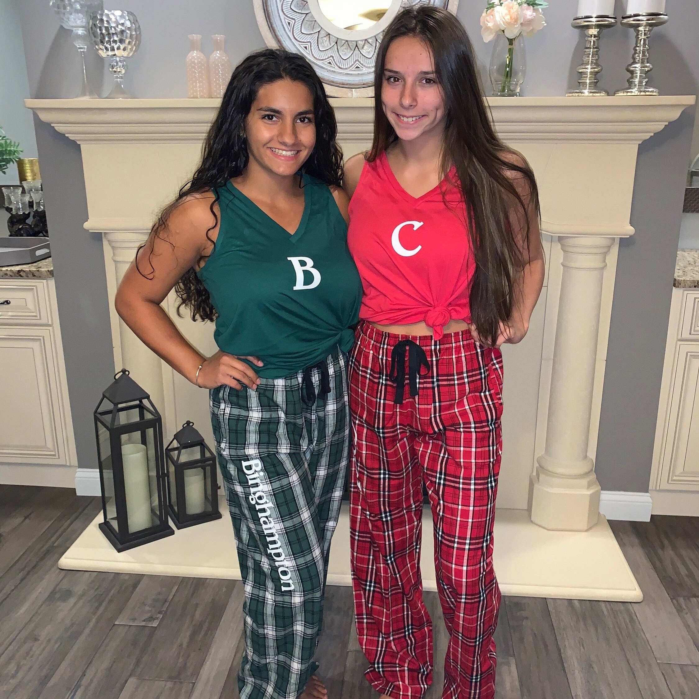 School Spirit Plaid Pajama Pant, College Plaid Pajamas, College Pajama ...