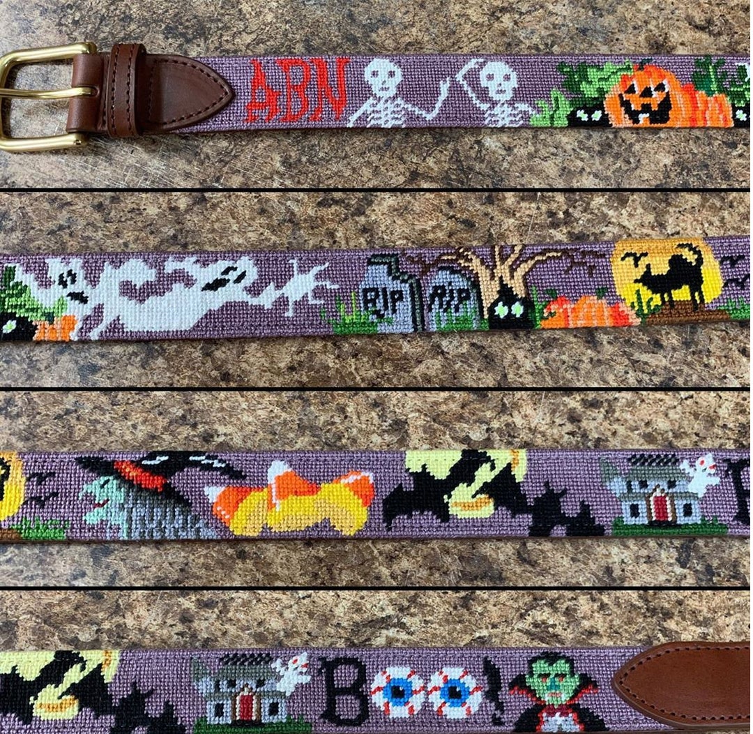 Halloween Needlepoint Belt - Etsy