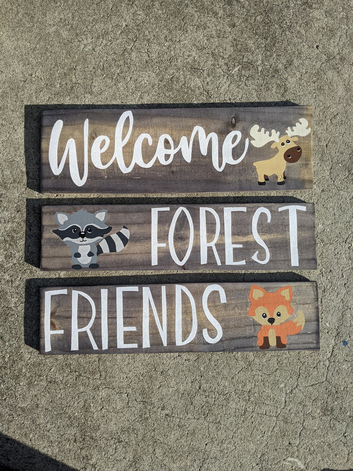 Welcome Forest Friends Sign - Etsy