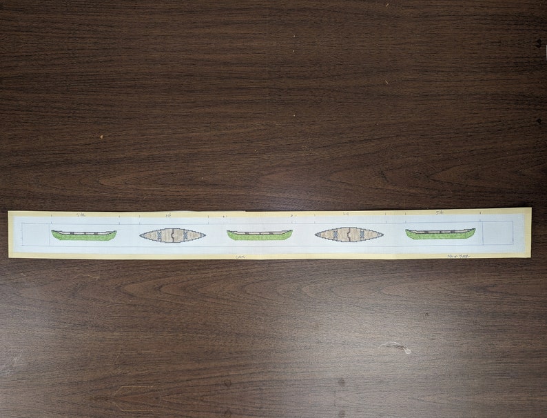 Canoe Needlepoint Belt Canvas - Etsy