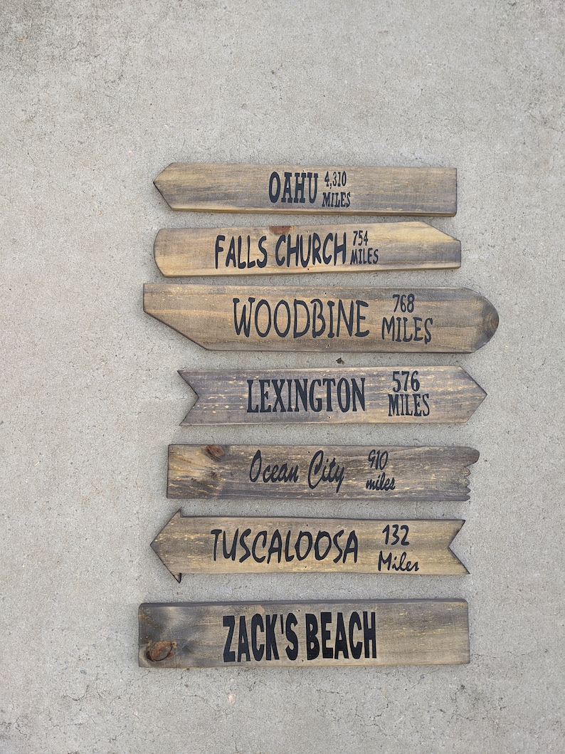 Wood Directional Arrows - Etsy