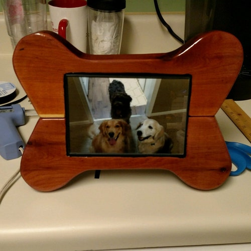 LOVE 4x6 Puppy Frame in Ivory With Dog Bone Bow - Etsy