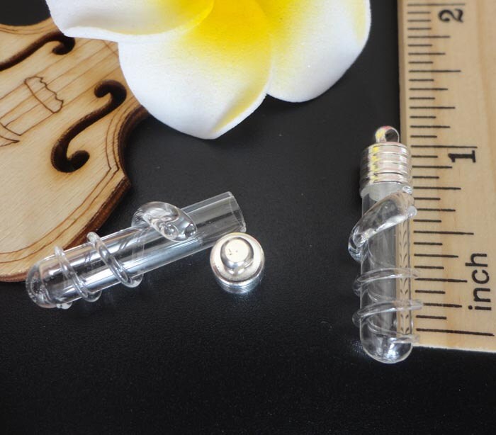 6MM "tube Clear Snake" With Silver-plated Copper Cap, Empty Bottle ...