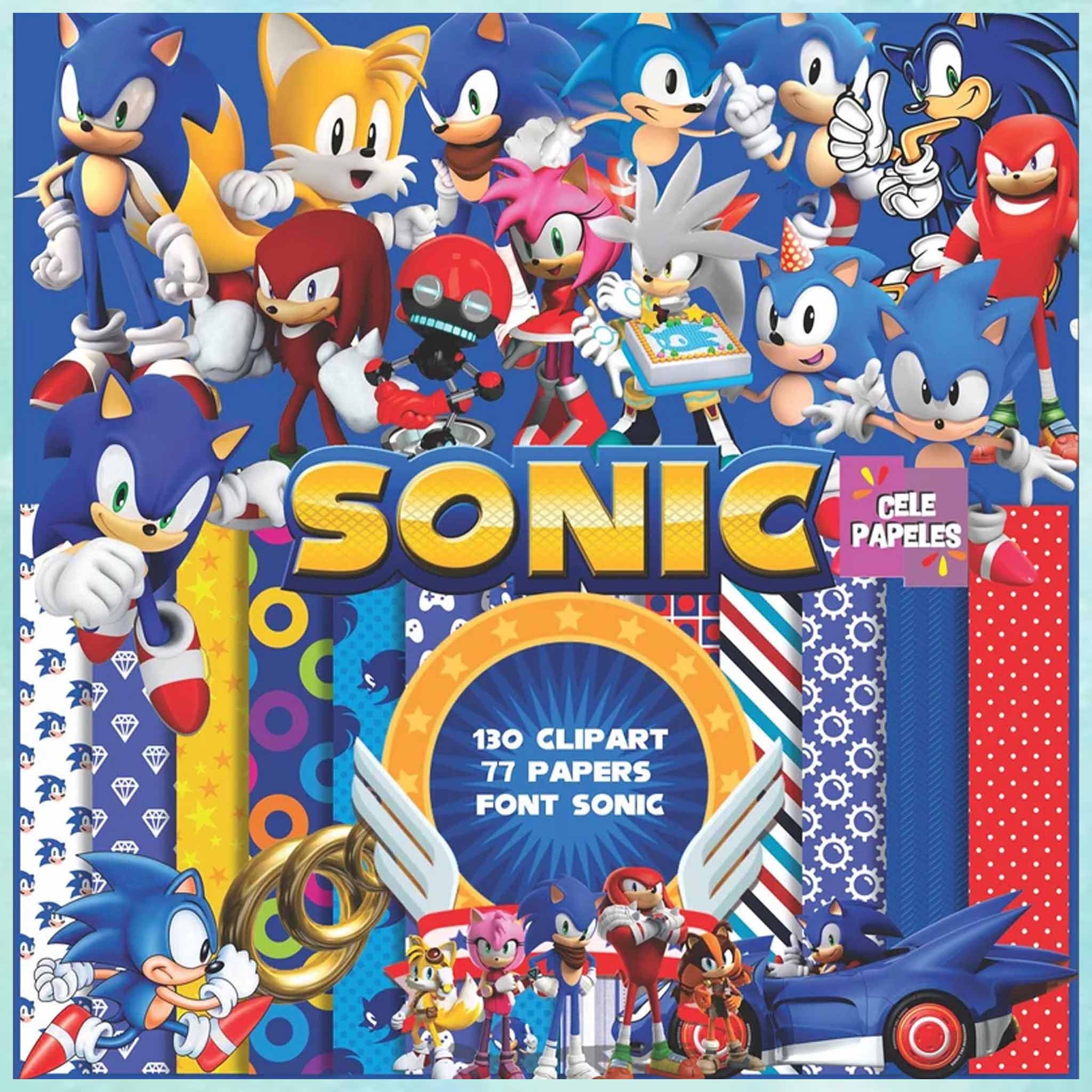 20 Sonic Splash Bundle Png, Sonic the Hedgehog Splash and Watercolor ...