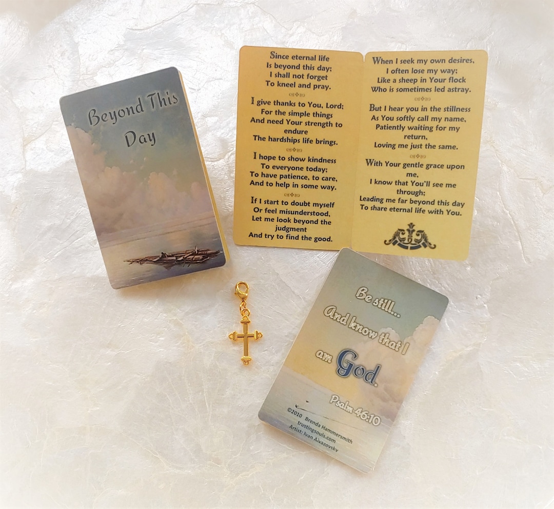 Morning Prayer-prayer Card/beyond This Day Pocket Card With - Etsy