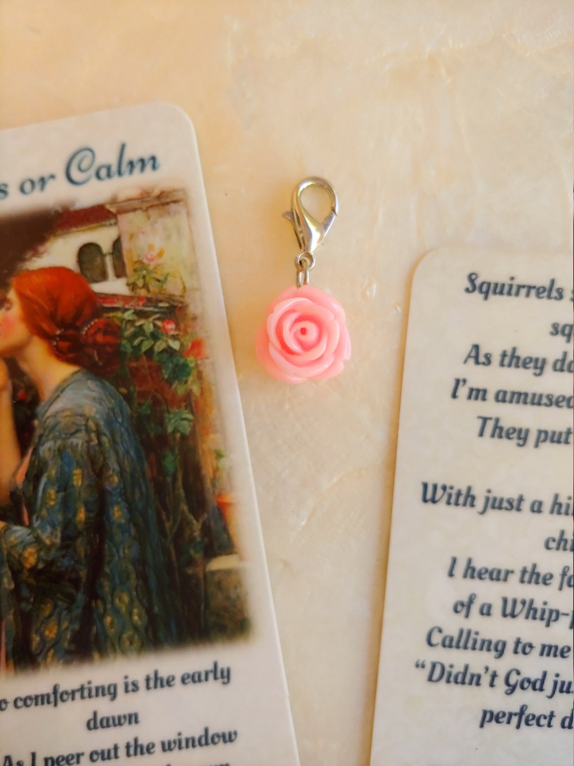 Chaos or Calm Poetry Bookmarkinspirational Bookmarknature - Etsy