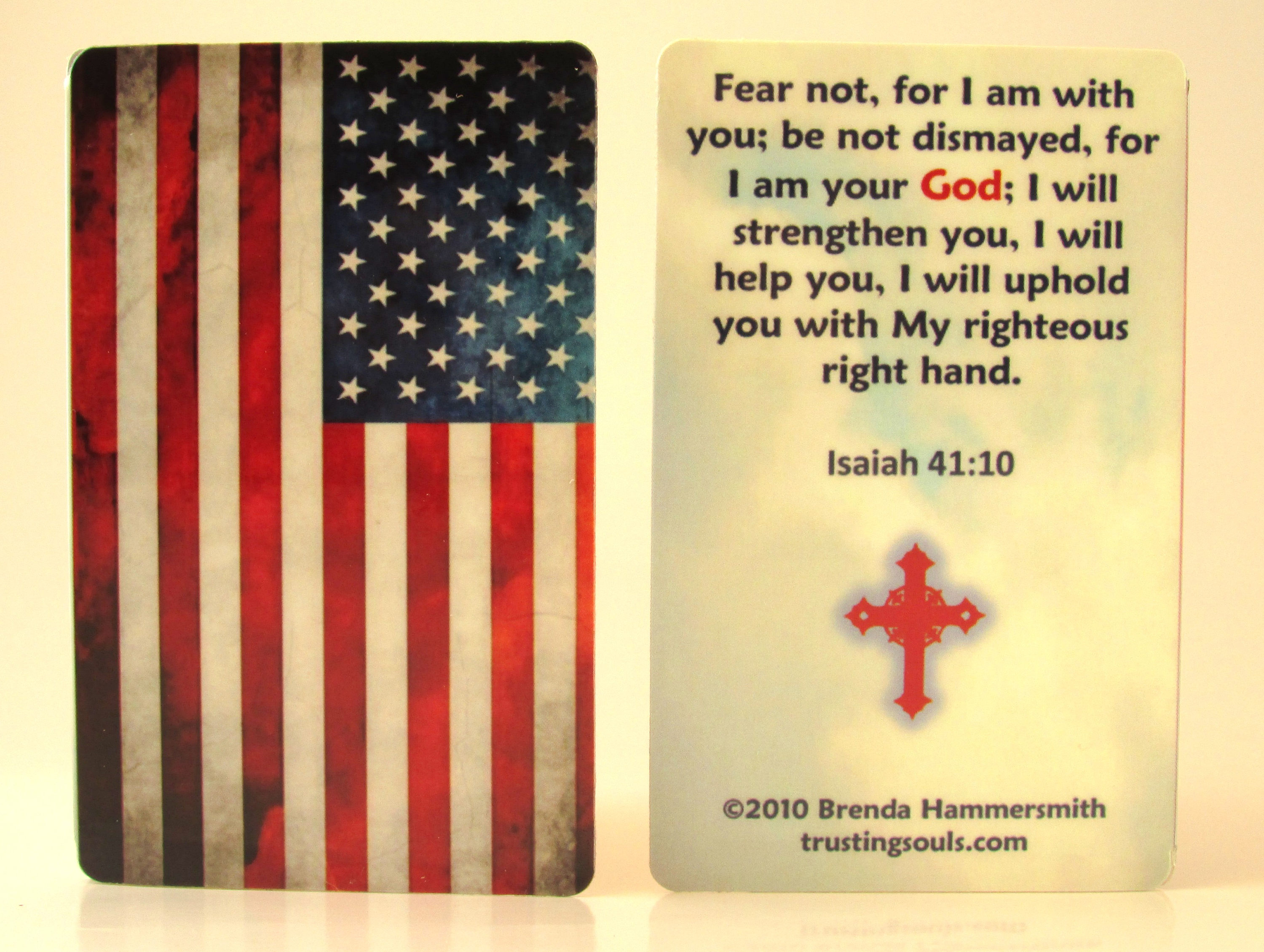 Soldier’s Prayer/american Flag Prayer Card/bronze Guardian Car Charm ...
