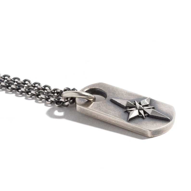 Compass Tag Pendant - Etsy