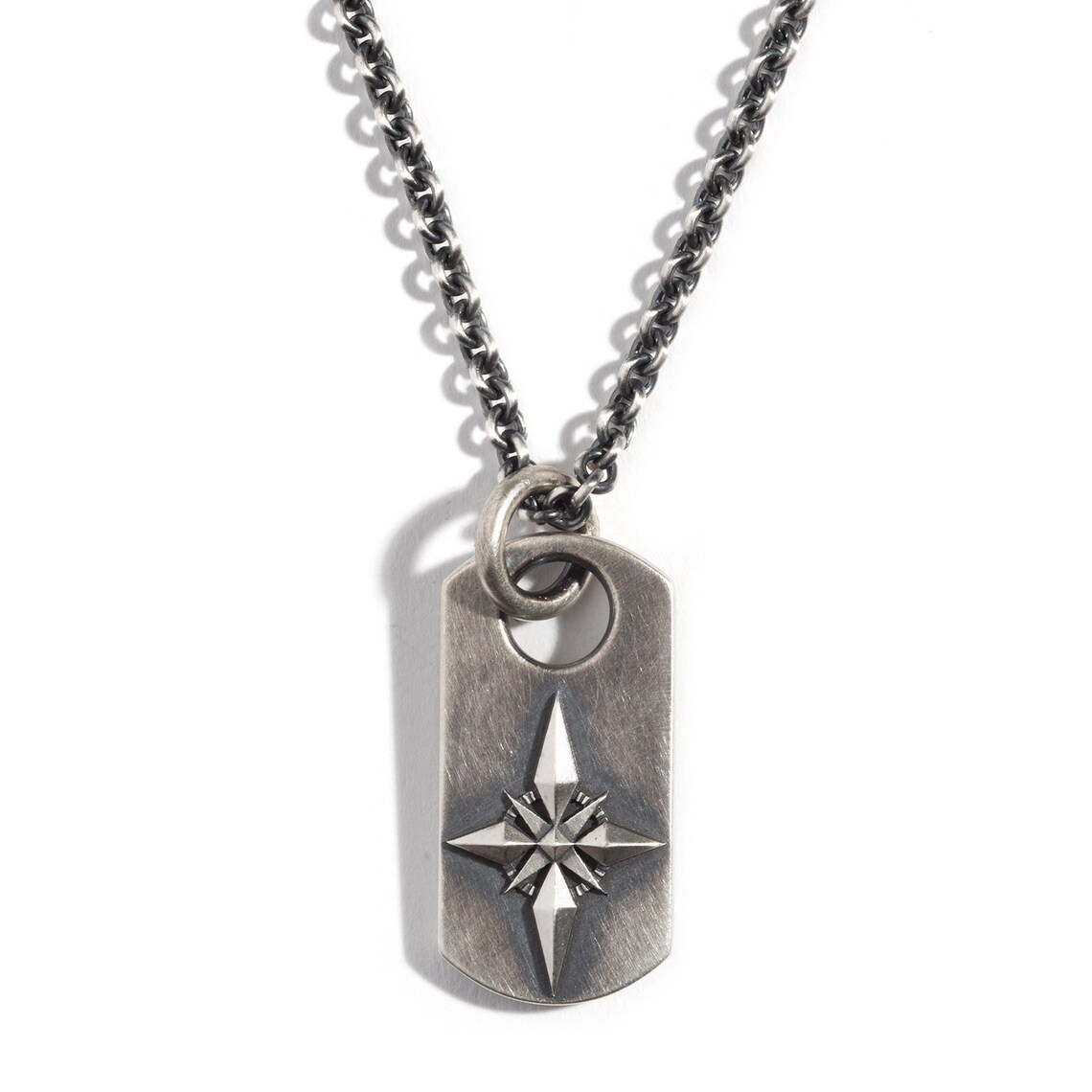 Compass Tag Pendant - Etsy