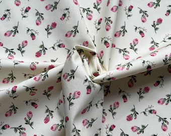 Rosebud Fabric - Etsy UK