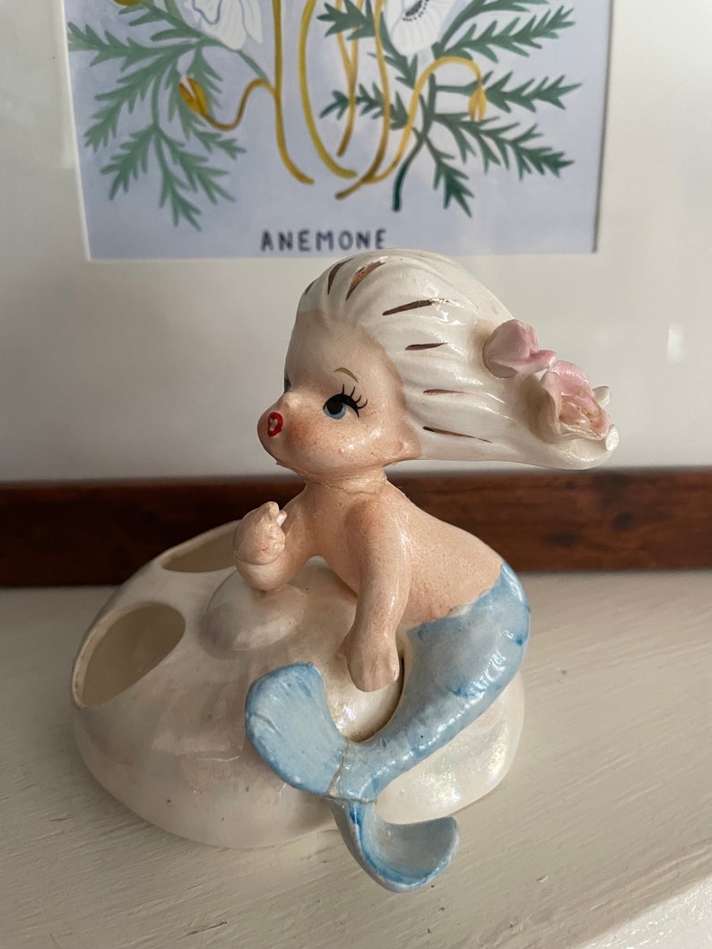 Rare Vintage Lefton Mermaid - Etsy