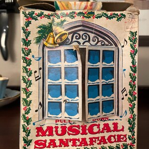 Vintage Musical Santa Head - Etsy