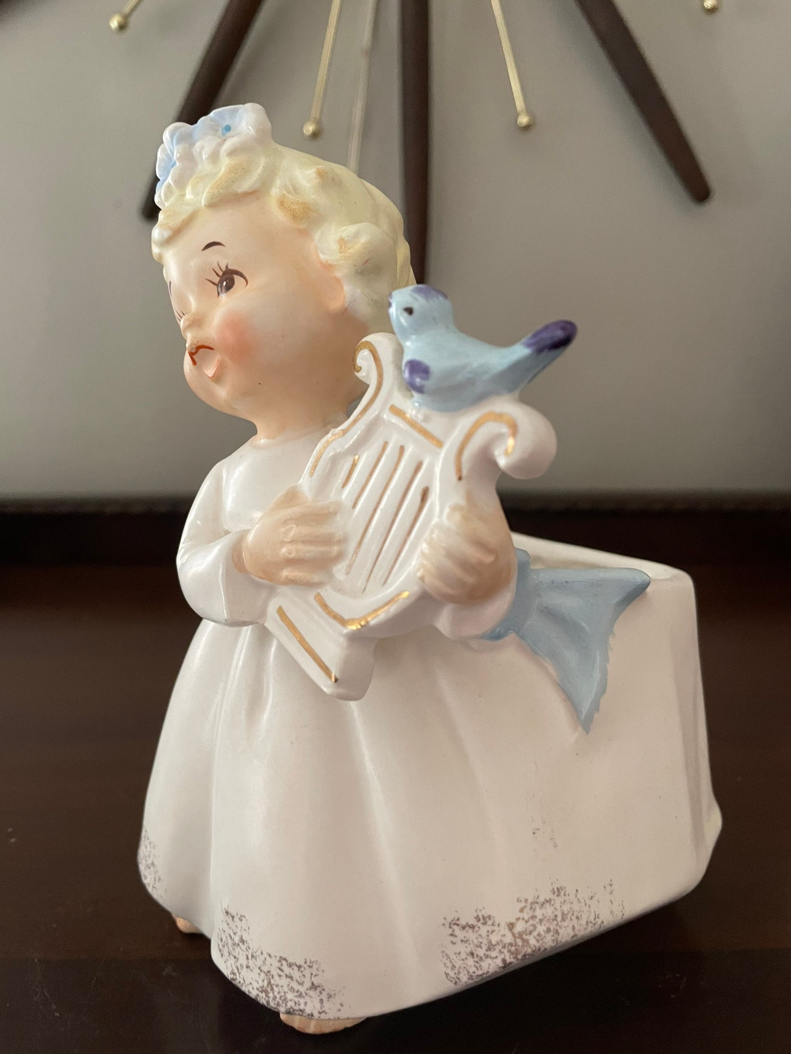 Vintage Lefton Angelica Planter - Etsy
