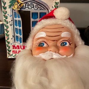 Vintage Musical Santa Head - Etsy