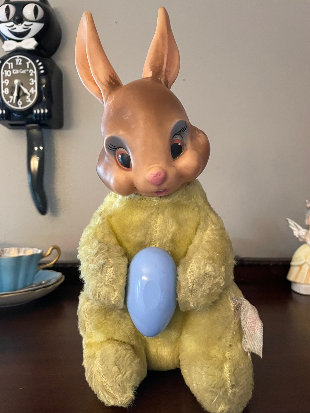 HTF Vintage Ideal Toy Rubber Face Rabbit Plush - Etsy