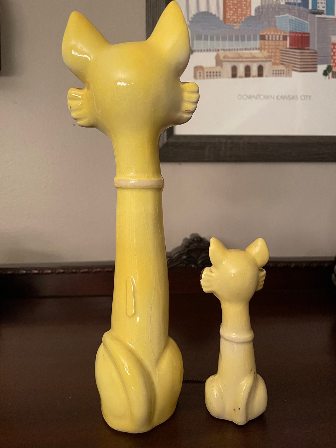 Rare Vintage Chained Cats - Etsy