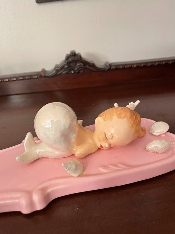 Vintage Ceramic Mermaid - Etsy