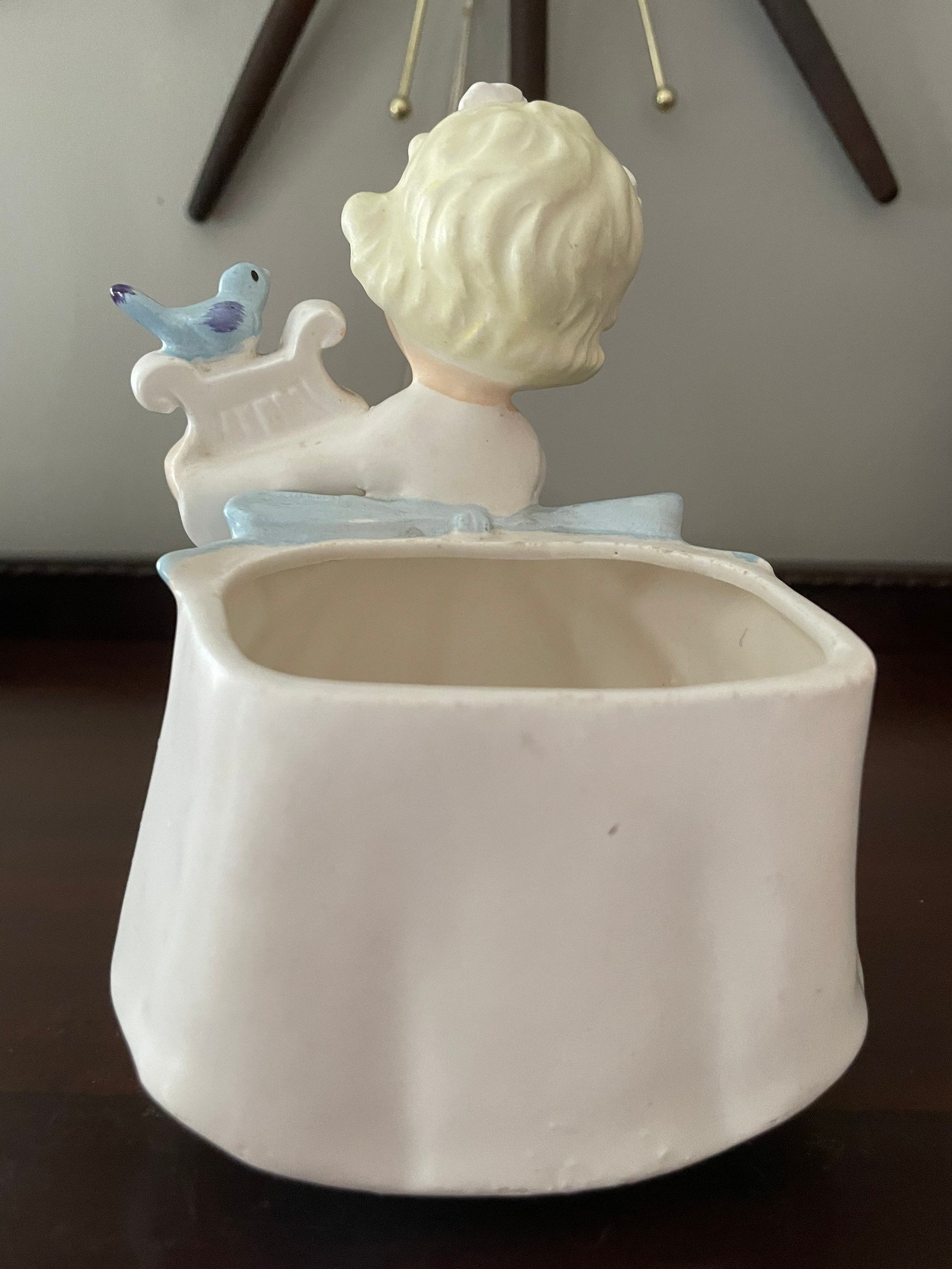 Vintage Lefton Angelica Planter - Etsy