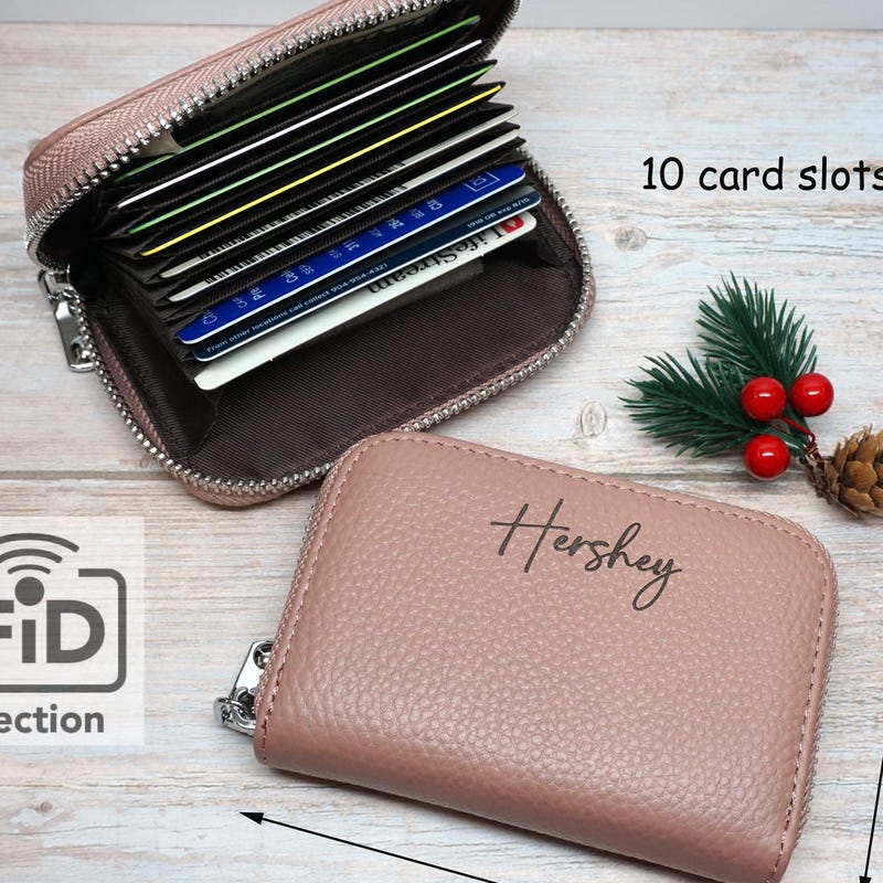 Custom Wallet Card Case Zip - Etsy